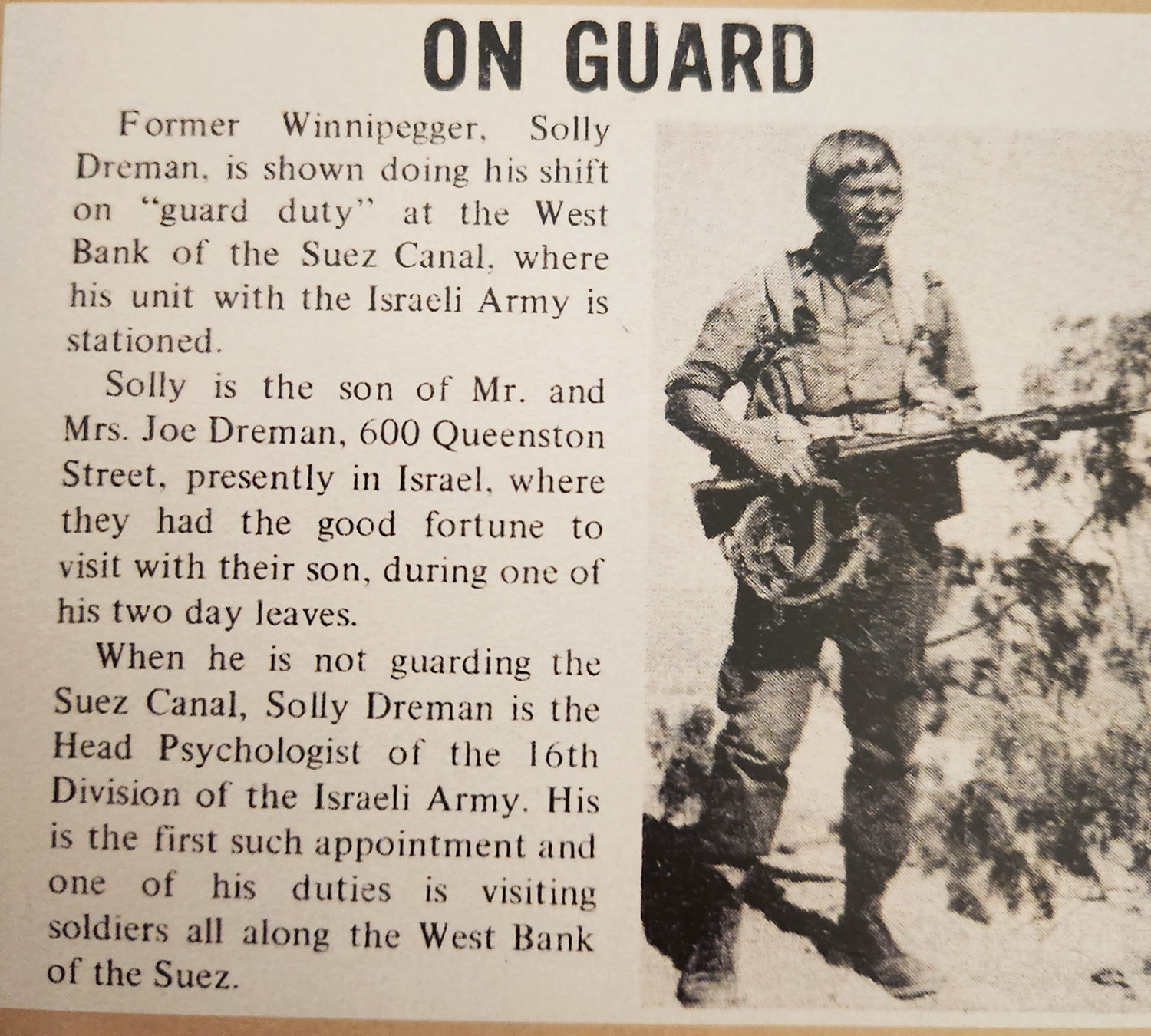 Former Winnipegger Solly Dreman looks back on his life growing up in ...